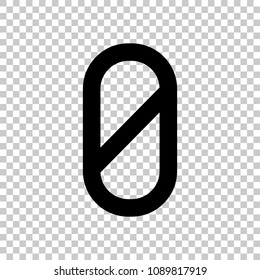 Number Zero Numeral Simple Letter On Stock Vector (Royalty Free ...