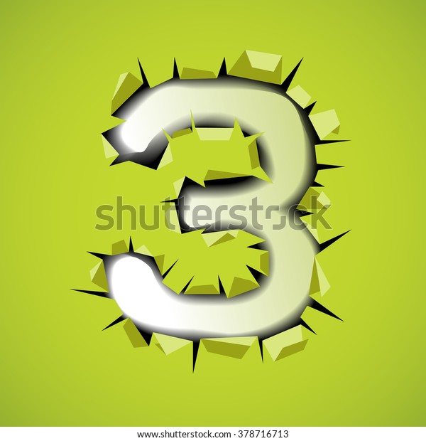 Numbering Design Style Perforation Tear Create Stock Vector (Royalty ...