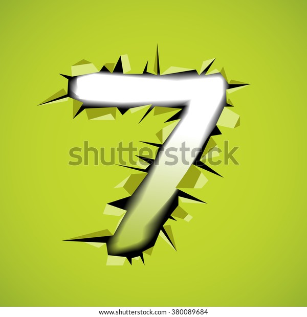 Numbering Design Style Perforation Tear Create Stock Vector (Royalty ...