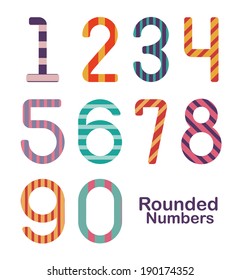 Numbers Design Over White Background Vector Stock Vector (Royalty Free ...