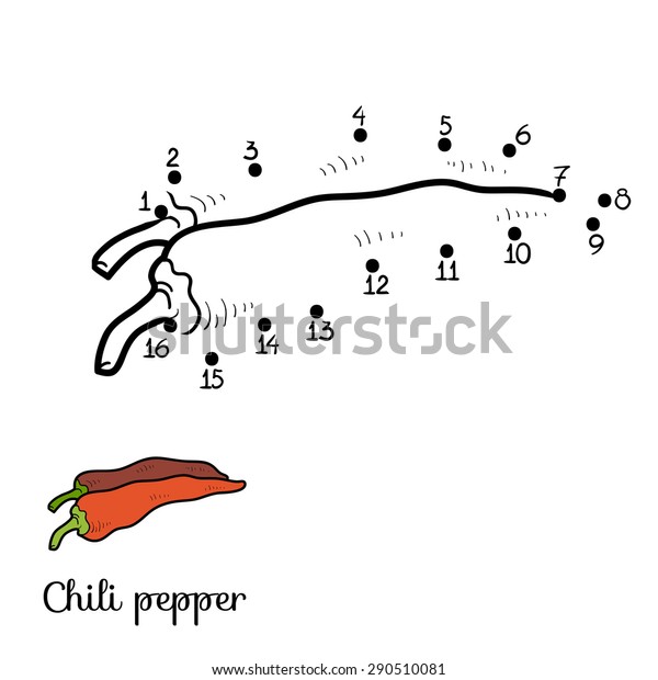 Numbers Game Chili Pepper Stock Vector (Royalty Free) 290510081 ...
