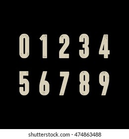Numbers Grunge Texture Vector Illustration Stock Vector (Royalty Free ...