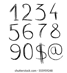Numbers Hand Drawn Stock Vector (Royalty Free) 555959248 | Shutterstock