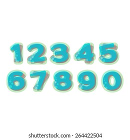 Numbers Marine Style Bubbles 스톡 벡터(로열티 프리) 264422504 | Shutterstock