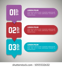 Numbers Steps Infographic Template Stock Vector (Royalty Free ...
