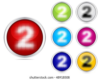 Numbers Two Different Colors Stock Vector (Royalty Free) 48918508 ...