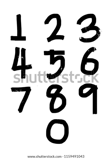 Numbers Variety Formats White Background Vector Stock Vector (Royalty ...