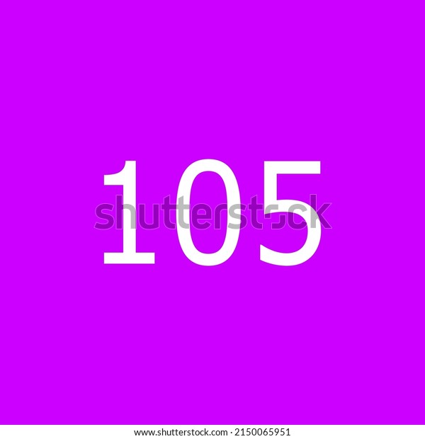 Numbers Vector 105 Light Purple Background: เวกเตอร์สต็อก (ปลอดค่า ...