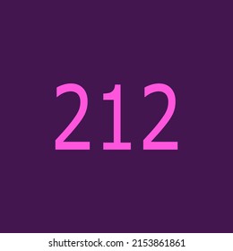 진한 자주색 배경의 212의 벡터 수 스톡 벡터(로열티 프리) 2153861861 | Shutterstock