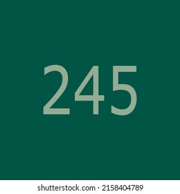 Numbers Vector 245 Dark Green Background Stock Vector (Royalty Free ...