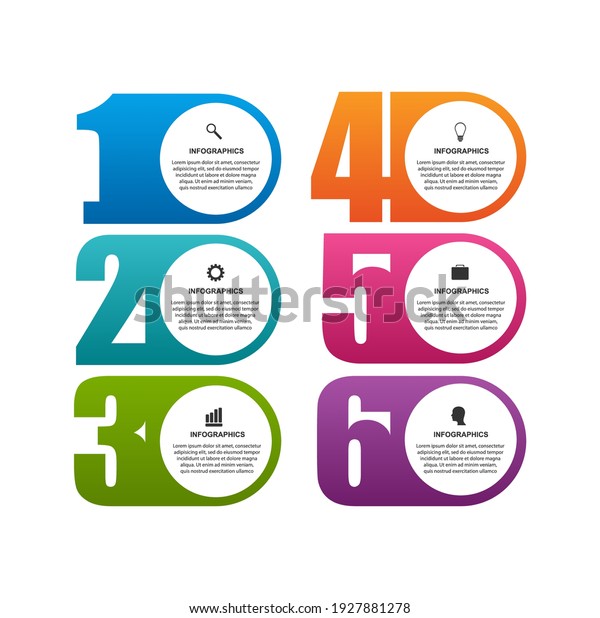 Numeric Infographic Template Infographics Business Presentations Stock ...