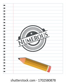 Numerous Pencil Draw Vector Illustration Detailed Stock Vector (Royalty ...