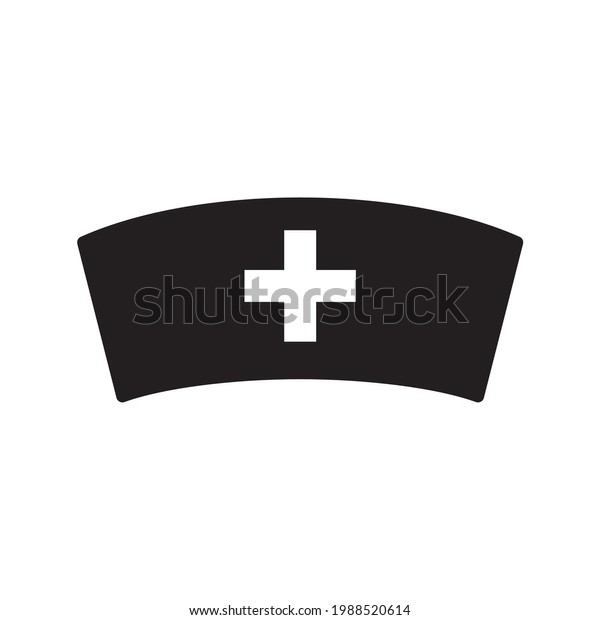 Nurse Cap Icon Vector Illustration Sign Stock Vector (Royalty Free ...
