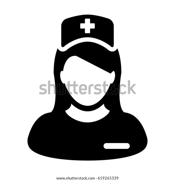 Nurse Icon Vector Medical Assistant Cap: เวกเตอร์สต็อก (ปลอดค่า ...