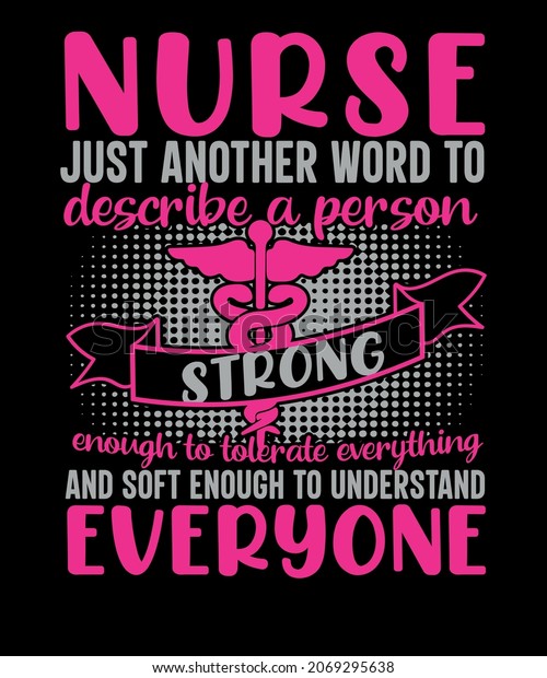 Nurse Just Another Word Describe Person Stock Vector (Royalty Free ...