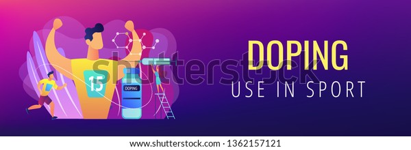 Nurse Syringe Doing Doping Injection Champion Stock Vector (Royalty ...
