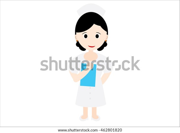 Nurse Uniform Vector Illustration Stock Vector (Royalty Free) 462801820 ...