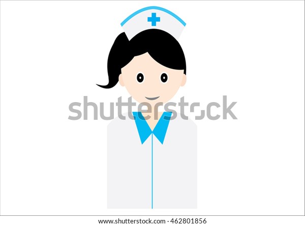 Nurse Uniform Vector Illustration Stock Vector (Royalty Free) 462801856 ...