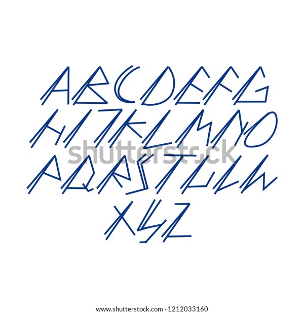 Nursiah Font Alphabet Template Stock Vector (Royalty Free) 1212033160 ...