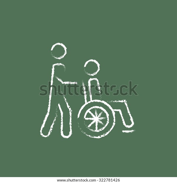 Nursing Care Hand Drawn Chalk On Stock Vector (Royalty Free) 322781426 ...