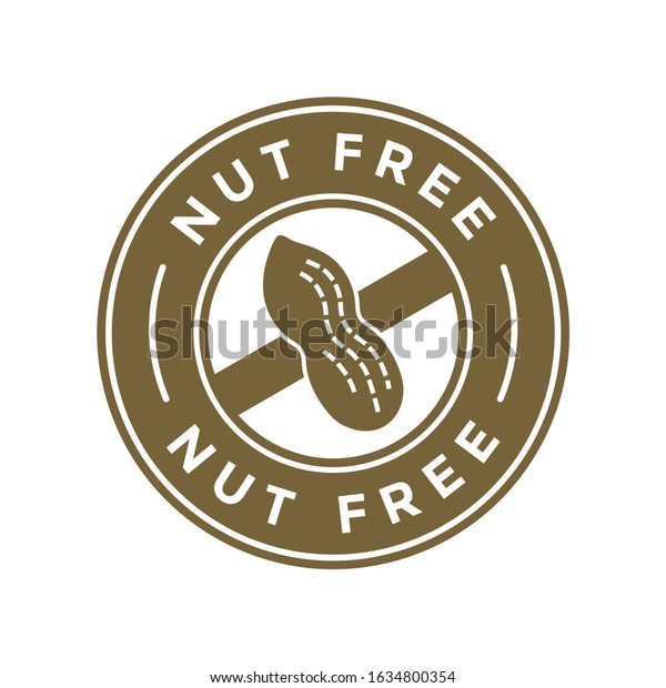Nut Free Vector Badge Template Stock Vector (Royalty Free) 1634800354 ...