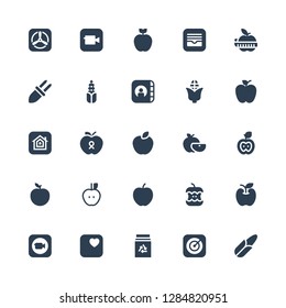 Nutritious Icon Set Collection 25 Filled Stock Vector (Royalty Free ...