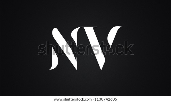 Nv Letter Logo Design Template Vector Stock Vector (Royalty Free ...