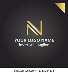 Nv N Logo Design Stock Vector (Royalty Free) 1763064875 | Shutterstock