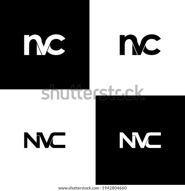 Nvc Letter Original Monogram Logo Design Stock Vector (Royalty Free ...