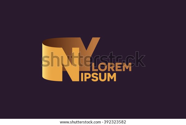 Ny Letters Logo N Y Letters Stock Vector (Royalty Free) 392323582 ...