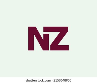 Nz Logo Design Vector Template Stock Vector (Royalty Free) 2158648953 ...