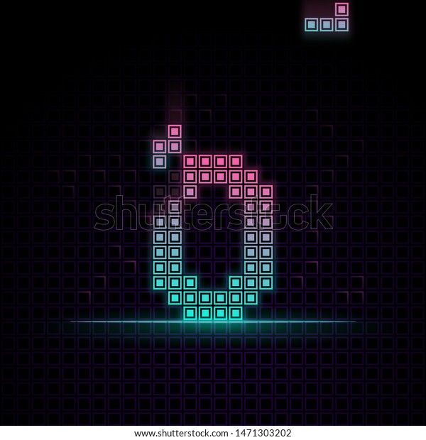 O Alphabet Pixel Art 8bit Game : image vectorielle de stock (libre de ...