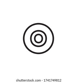 O Circle Letter Lines Logo Design Stock Vector (Royalty Free ...