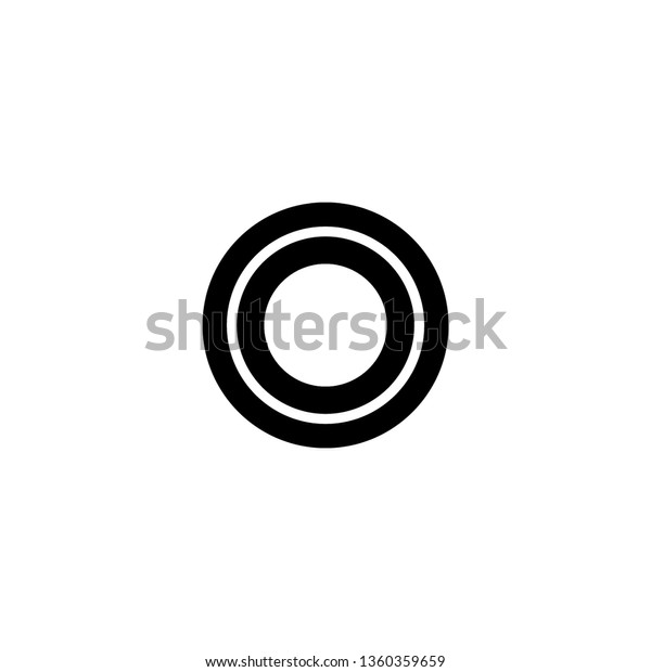 O Font Logo Modern Design Vector Stock Vector (Royalty Free) 1360359659 ...
