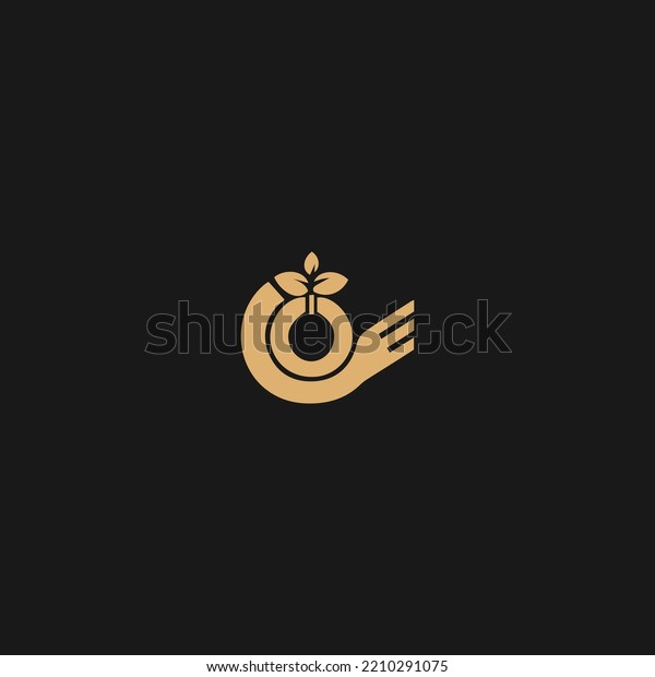 O Food Logo Design Vector Template Stock Vector (Royalty Free ...