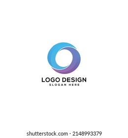 O Letter Abstract Mark Logo Design Stock Vector (Royalty Free ...
