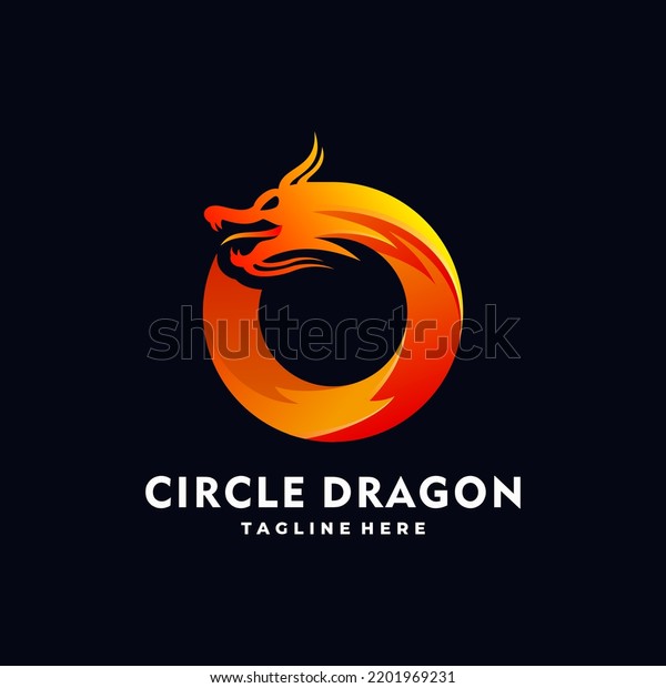 O Letter Dragon Logo Dragon Logo Stock Vector (Royalty Free) 2201969231 ...