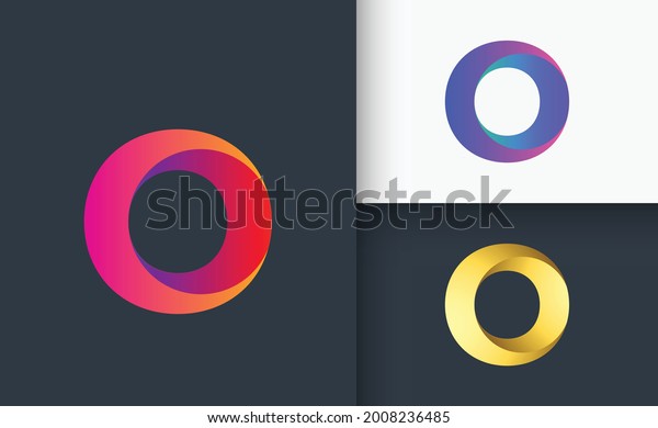 O Letter Logo 3d Type Logo Stock Vector (Royalty Free) 2008236485 ...
