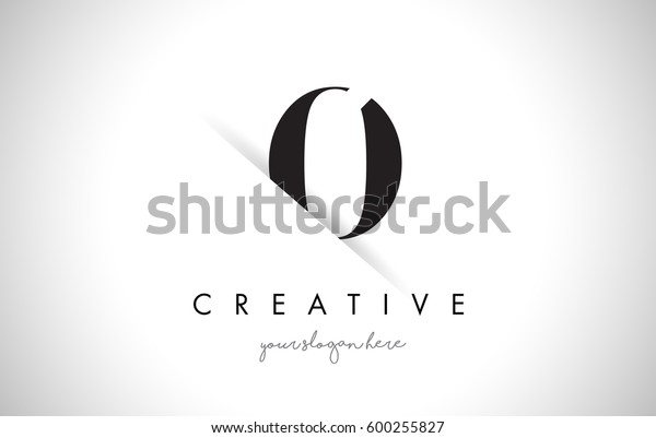 O Letter Logo Design Creative Paper Stock Vector (Royalty Free) 600255827