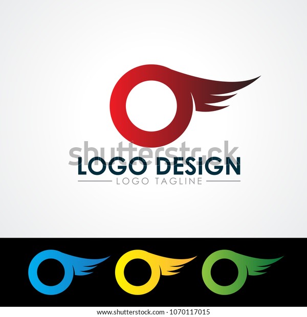 O Letter Logo Design Template Eps Stock Vector (Royalty Free ...