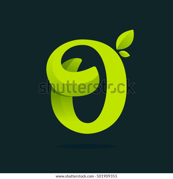 O Letter Logo Green Leaves Vector Stock Vector (Royalty Free) 501909355 ...