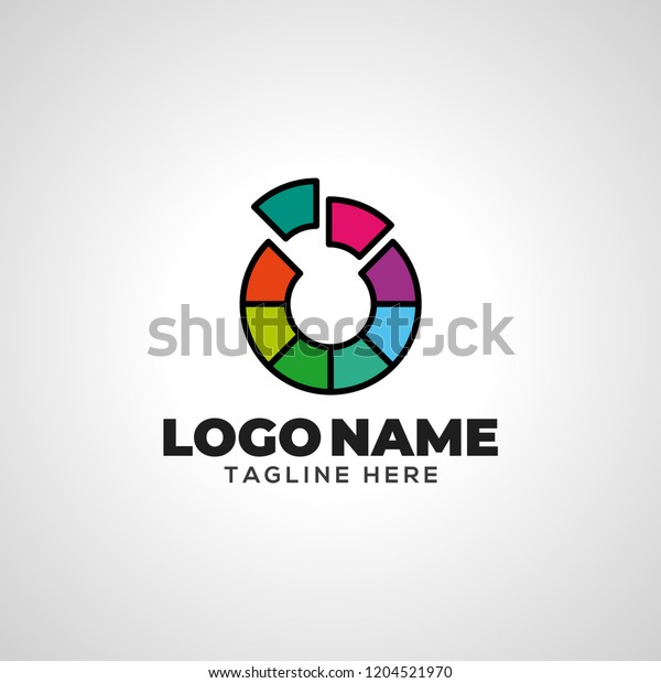 O Letter Logo Template Stock Vector (Royalty Free) 1204521970