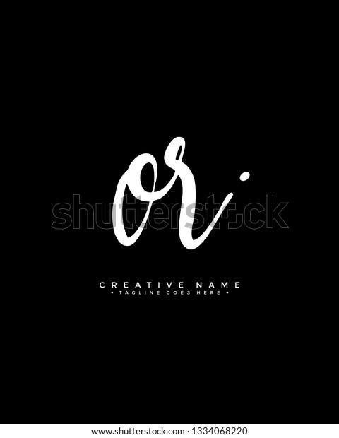 O R Initial Logo Signature Vector Stock Vector (Royalty Free ...