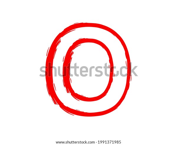O Vector Letter Horror Bloody Scary Stock Vector (Royalty Free ...