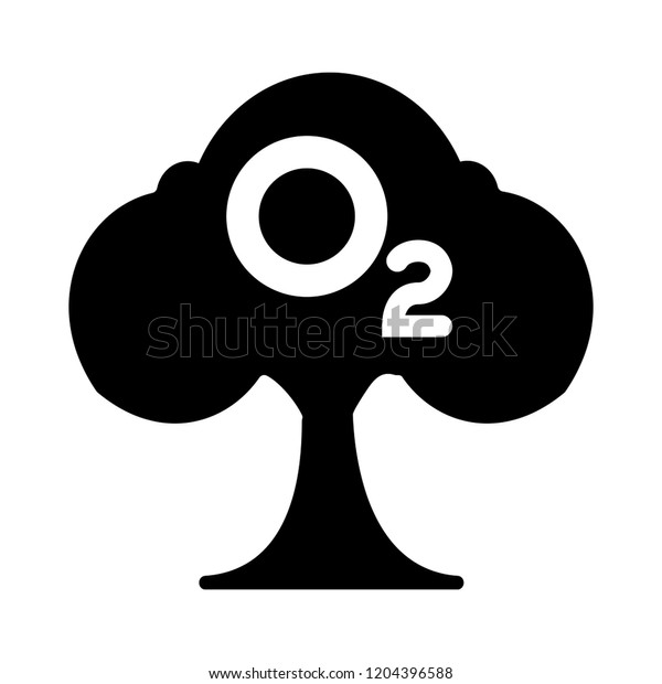 O2 Icon Vector Oxygen Sign Symbol Stock Vector (Royalty Free) 1204396588