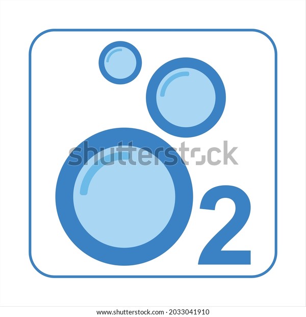 O2 Icon Vector Sign Symbol On Stock Vector (Royalty Free) 2033041910 ...