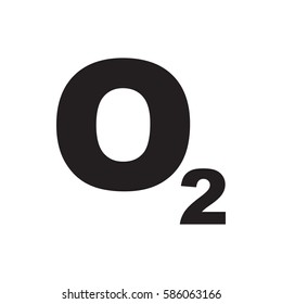 O2 Oxygen Icon Simple Outline O2 Stock Vector (Royalty Free) 601515860 ...