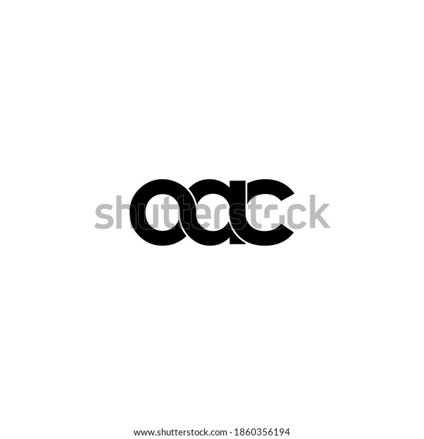 Oac Letter Original Monogram Logo Design Stock Vector (Royalty Free ...