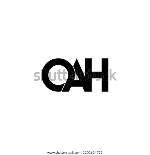 Oah Letter Original Monogram Logo Design Stock Vector (Royalty Free ...