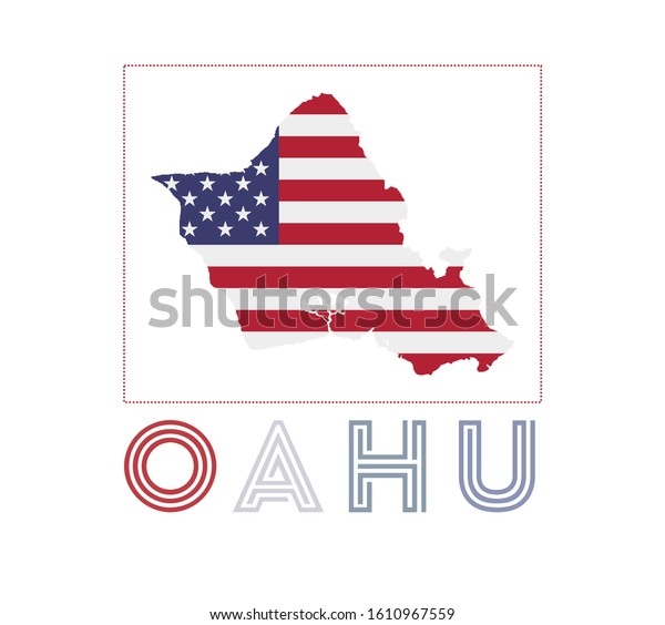 Oahu Logo Map Oahu Island Name: เวกเตอร์สต็อก (ปลอดค่าลิขสิทธิ์ ...